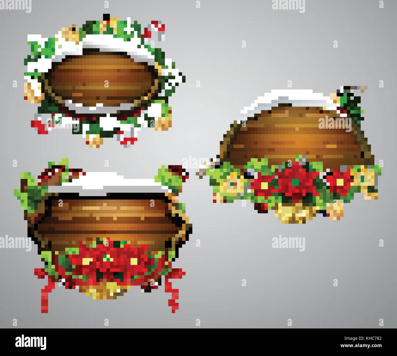 Christmas background lamp decorations Stock Vector Images - Alamy