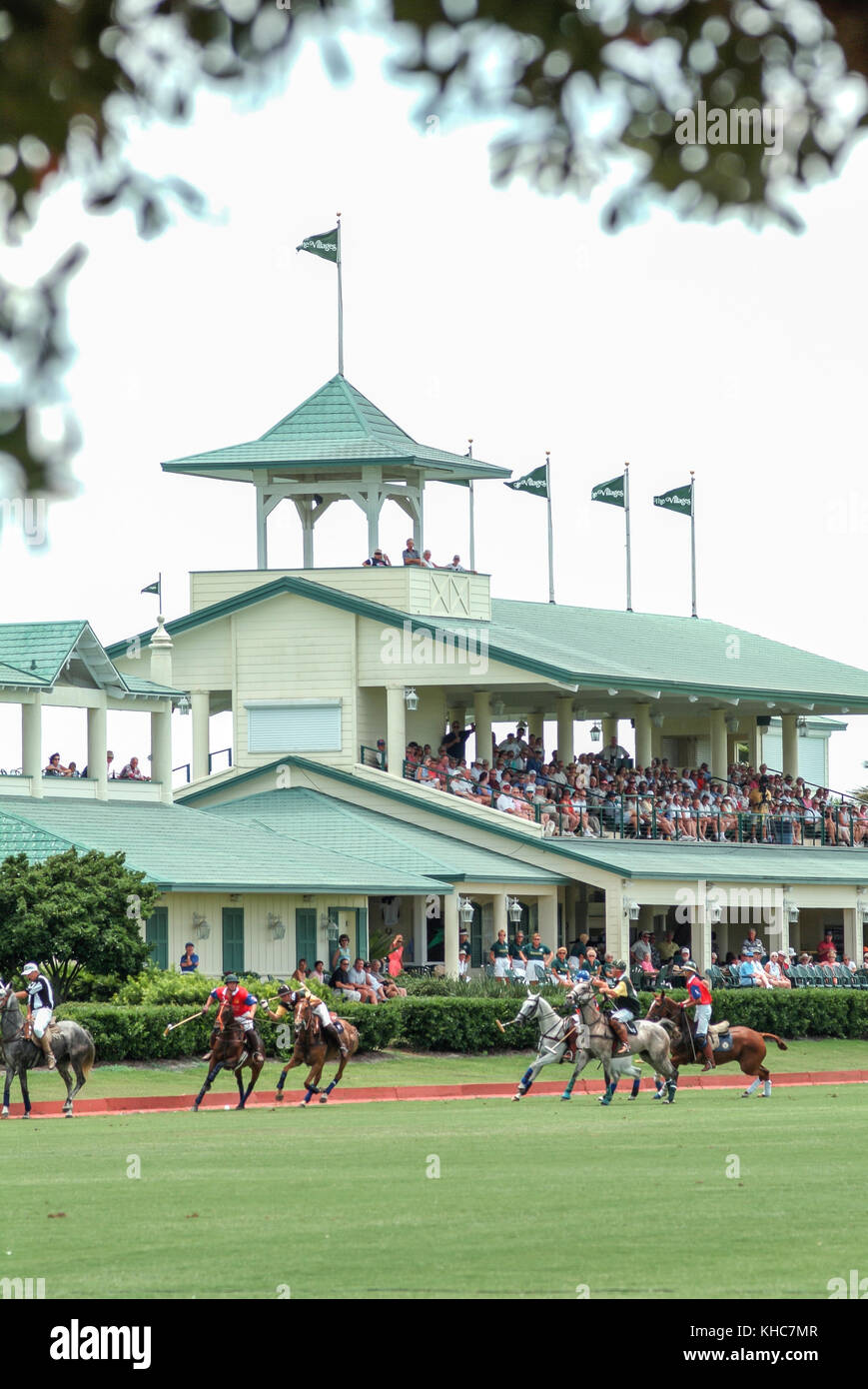 Polo field and grandstand at The Villages, Florida Stock Photo - Alamy
