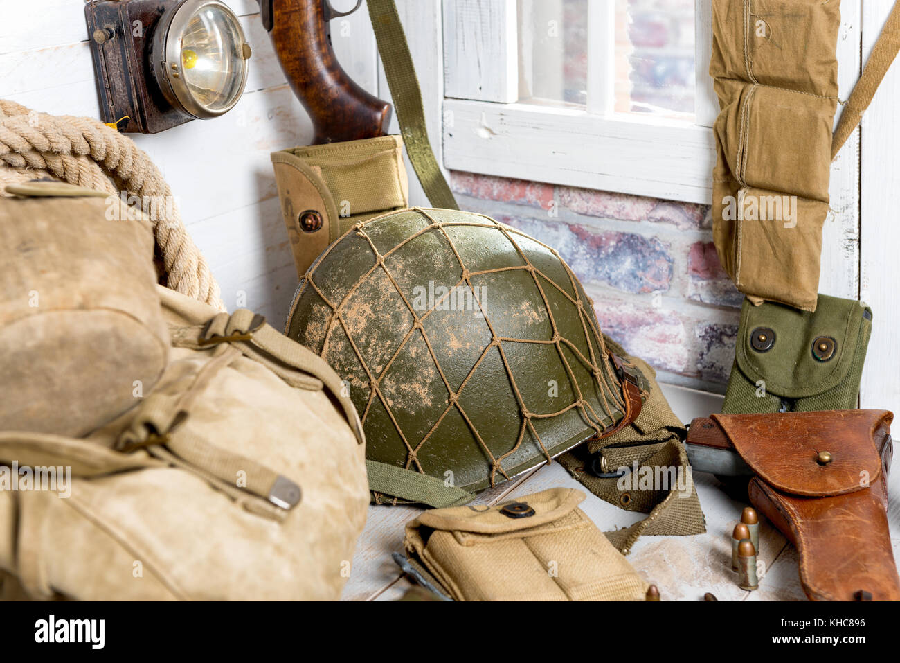 the U.S. military equipment and weapons of World War II Stock Photo - Alamy