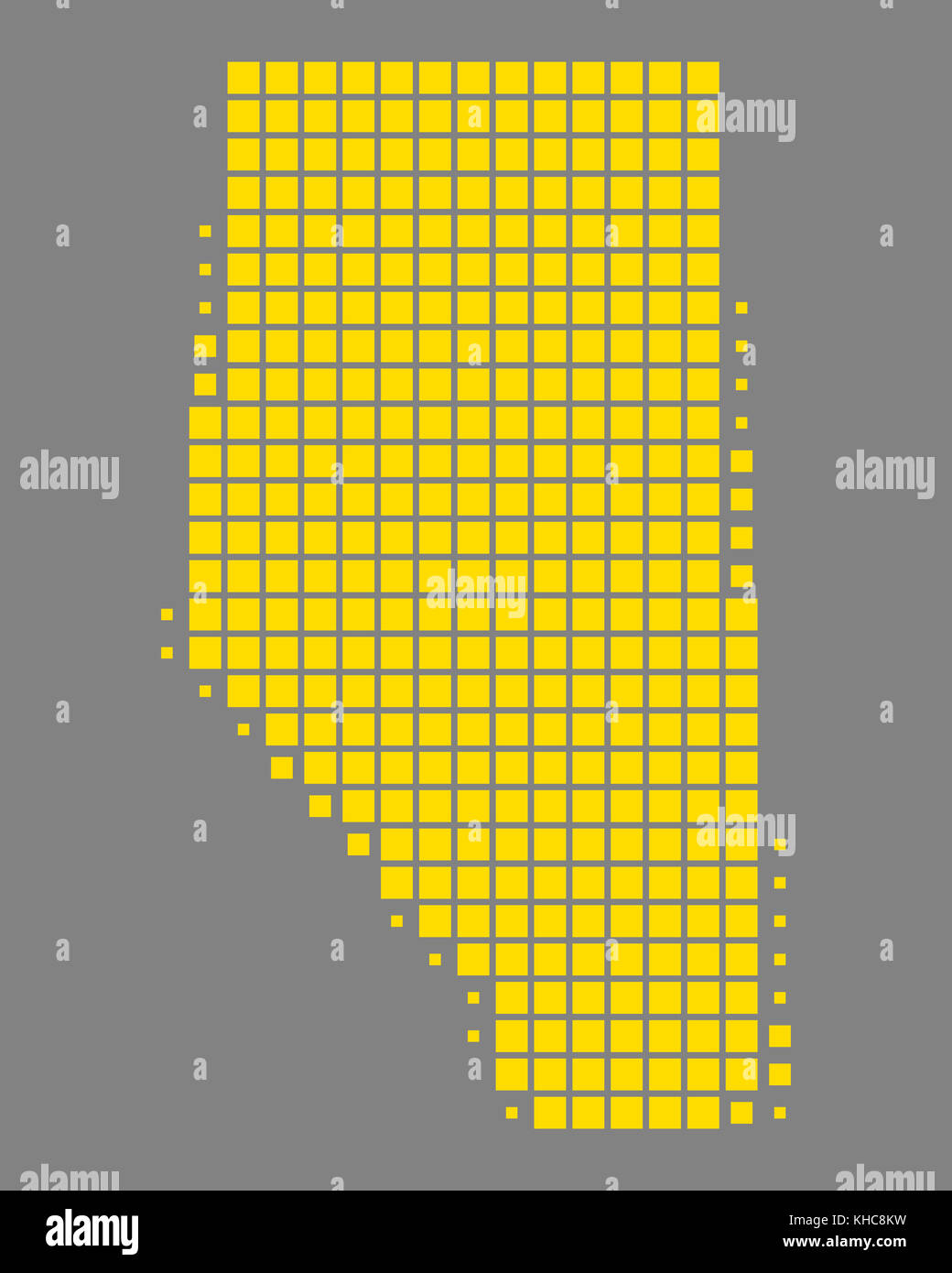 Map of Alberta Stock Photo - Alamy