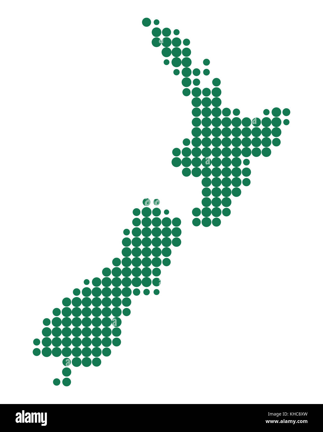 Map of Neuseeland Stock Photo - Alamy