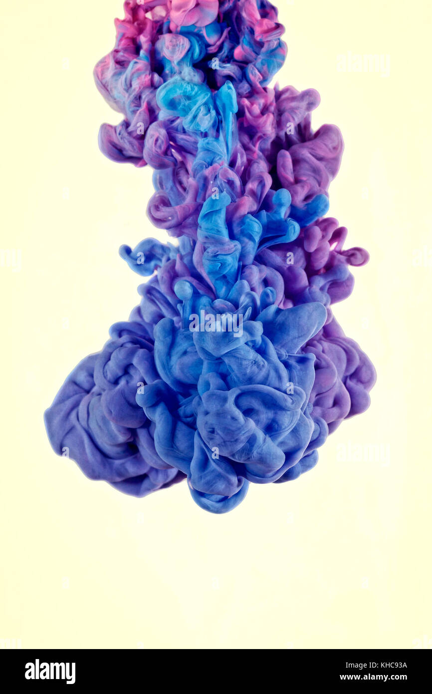 paint color cloud in water abstract background Stock Photo - Alamy