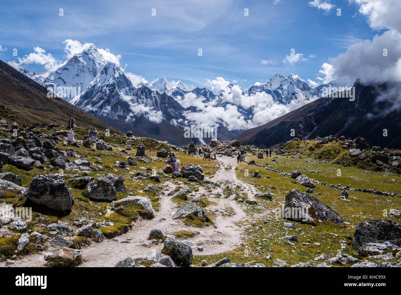On the way to Everest Base Camp Stock Photo - Alamy