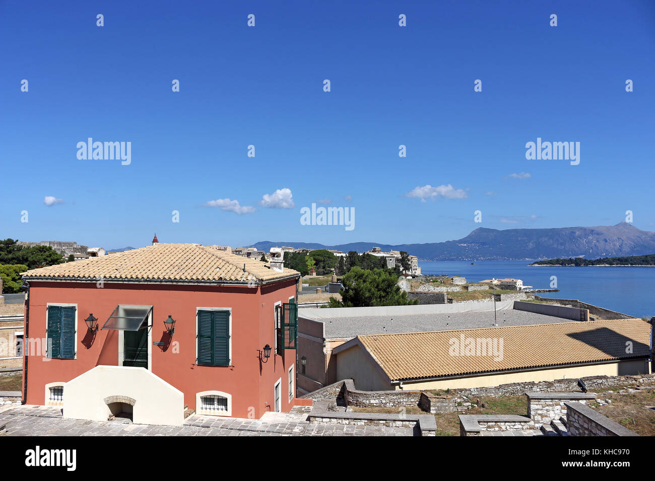 old house on Corfu island Greece Stock Photo - Alamy