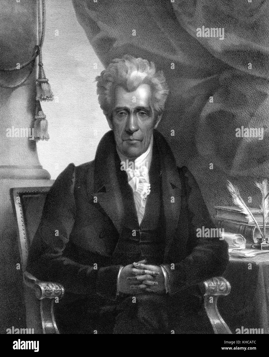 Andrew Jackson, 1850. From the New York Public Library Stock Photo - Alamy