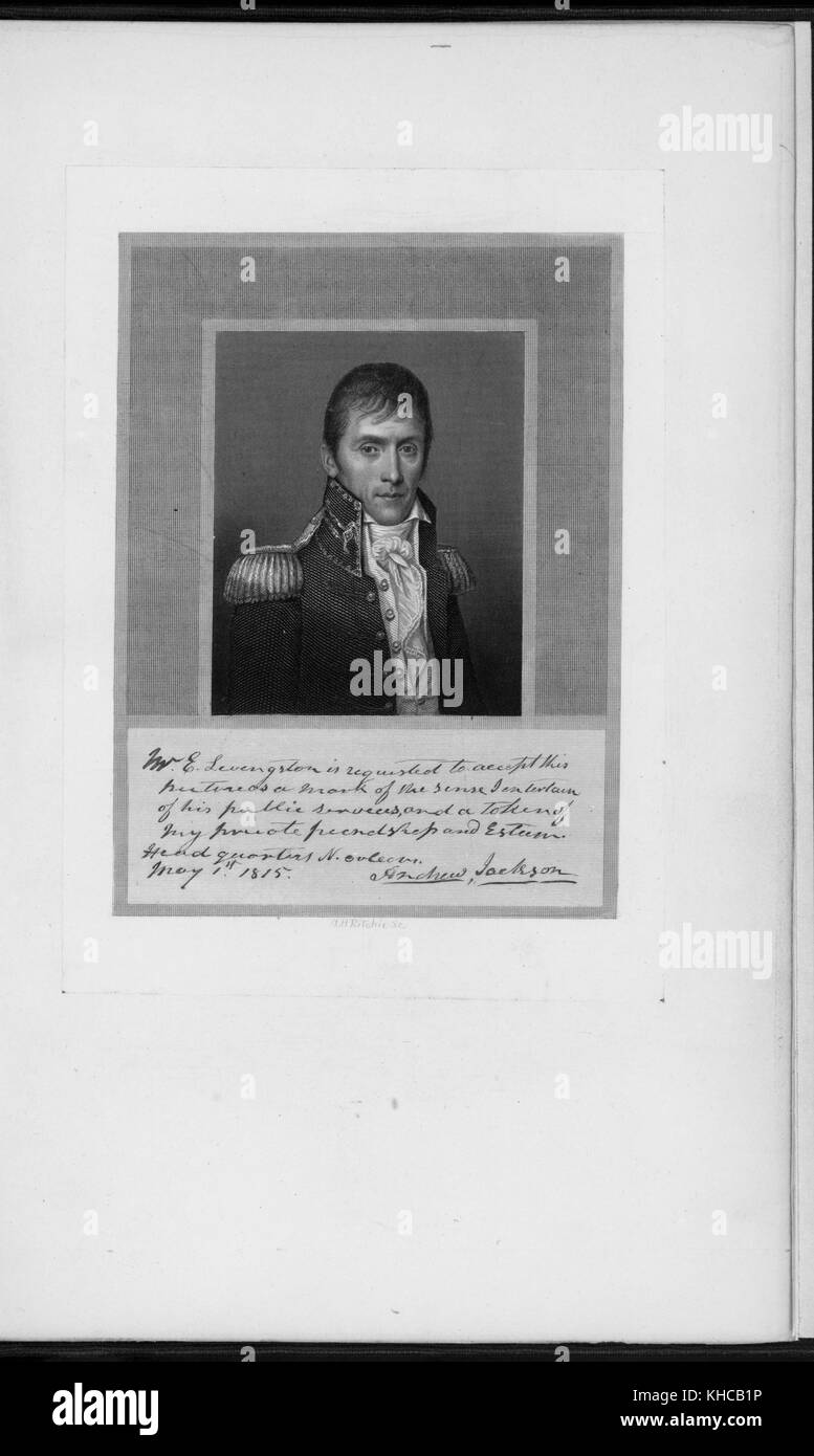 Andrew Jackson, 1881. From the New York Public Library Stock Photo - Alamy