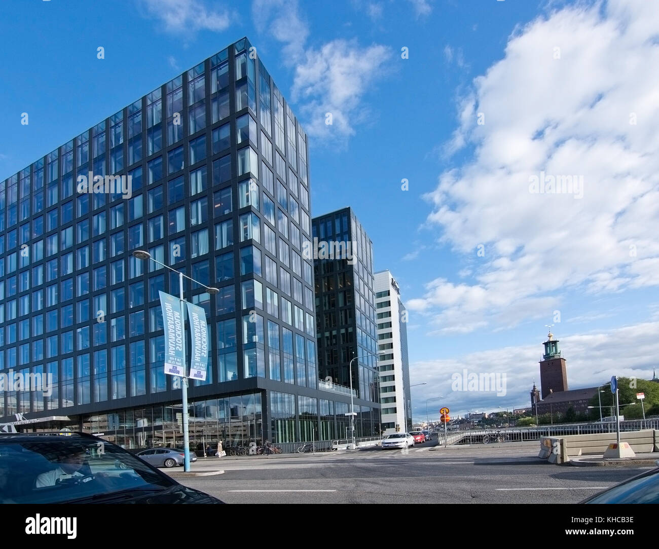STOCKHOLM, SWEDEN - AUGUST 23, 2017: Modern city architecture on ...