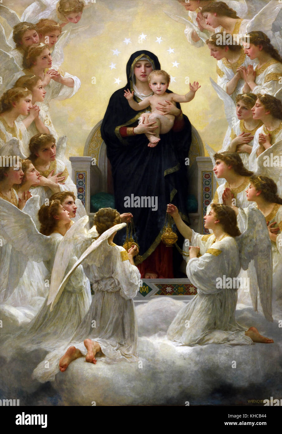La Vierge aux Anges - The Virgin with Angels 1900 Bouguereau William ...