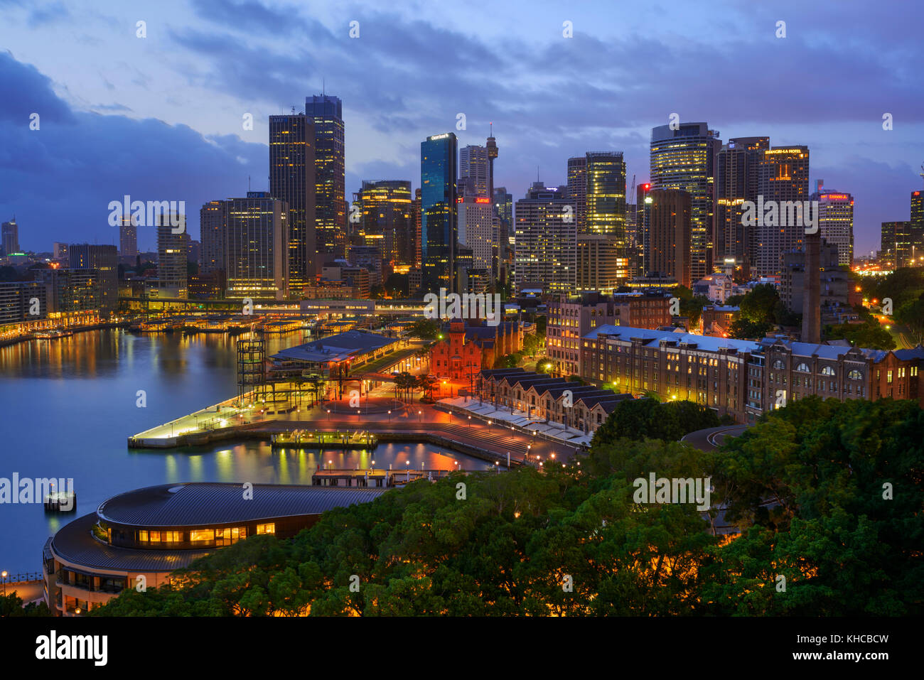 Circular quay and the rocks sydney australia hi-res stock photography ...