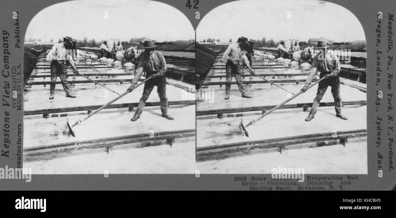 Solar Method of Evaporating Salt Brine, including Collecting, Draining ...