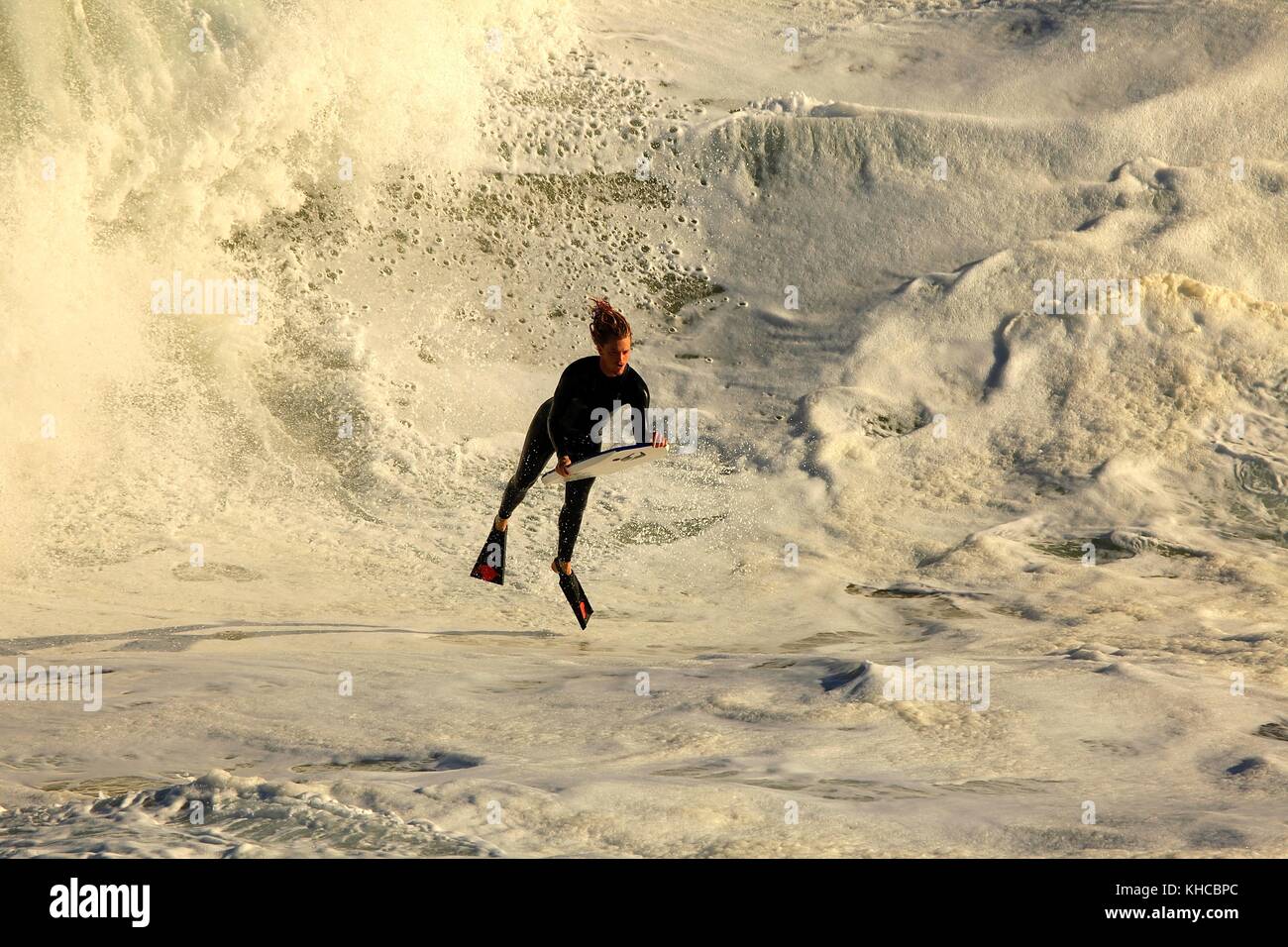 Body surfing the wedge hi-res stock photography and images - Alamy
