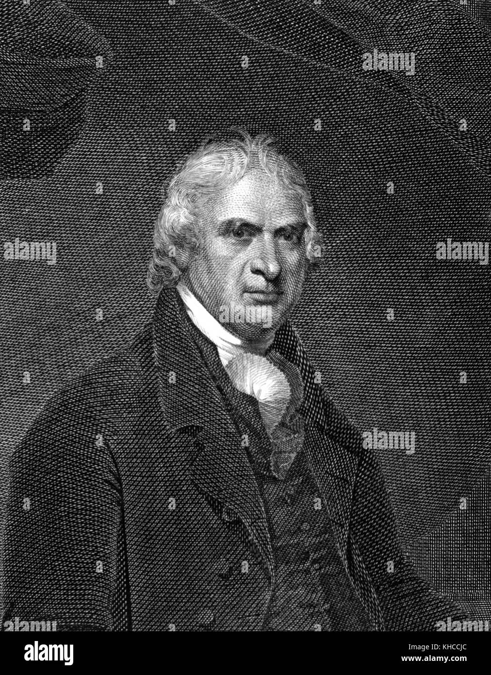 An engraving from a portrait of George Clinton, served as New York ...