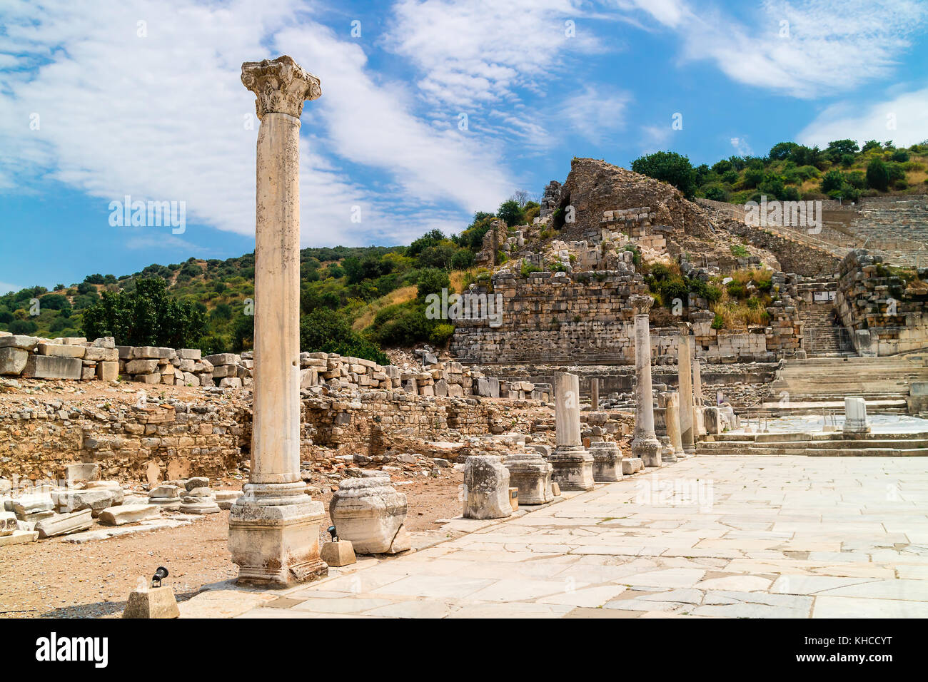 Ancient Helenistic and Roman Archaeological site of the city of Ephesus ...