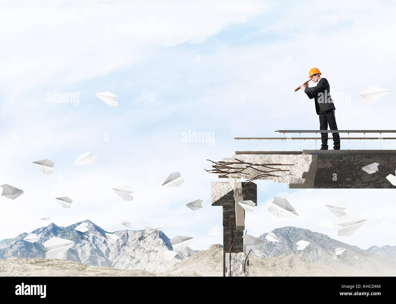 Looking up for new ways of problems solution Stock Photo - Alamy