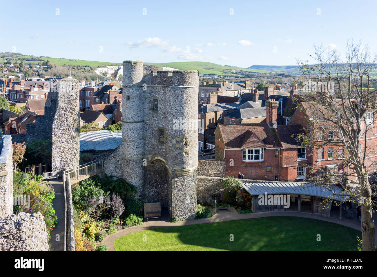 The Norman Gatehouse & Barbican, Lewes Castle & Gardens, Lewes High ...