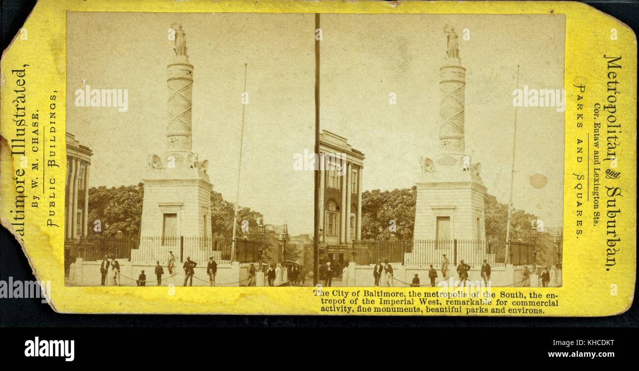 Battle Monument, Baltimore, Maryland, 1900. From the New York Public ...