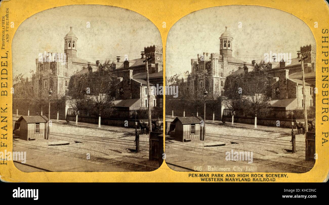 Baltimore City Jail, Baltimore, Maryland, 1900. From the New York ...