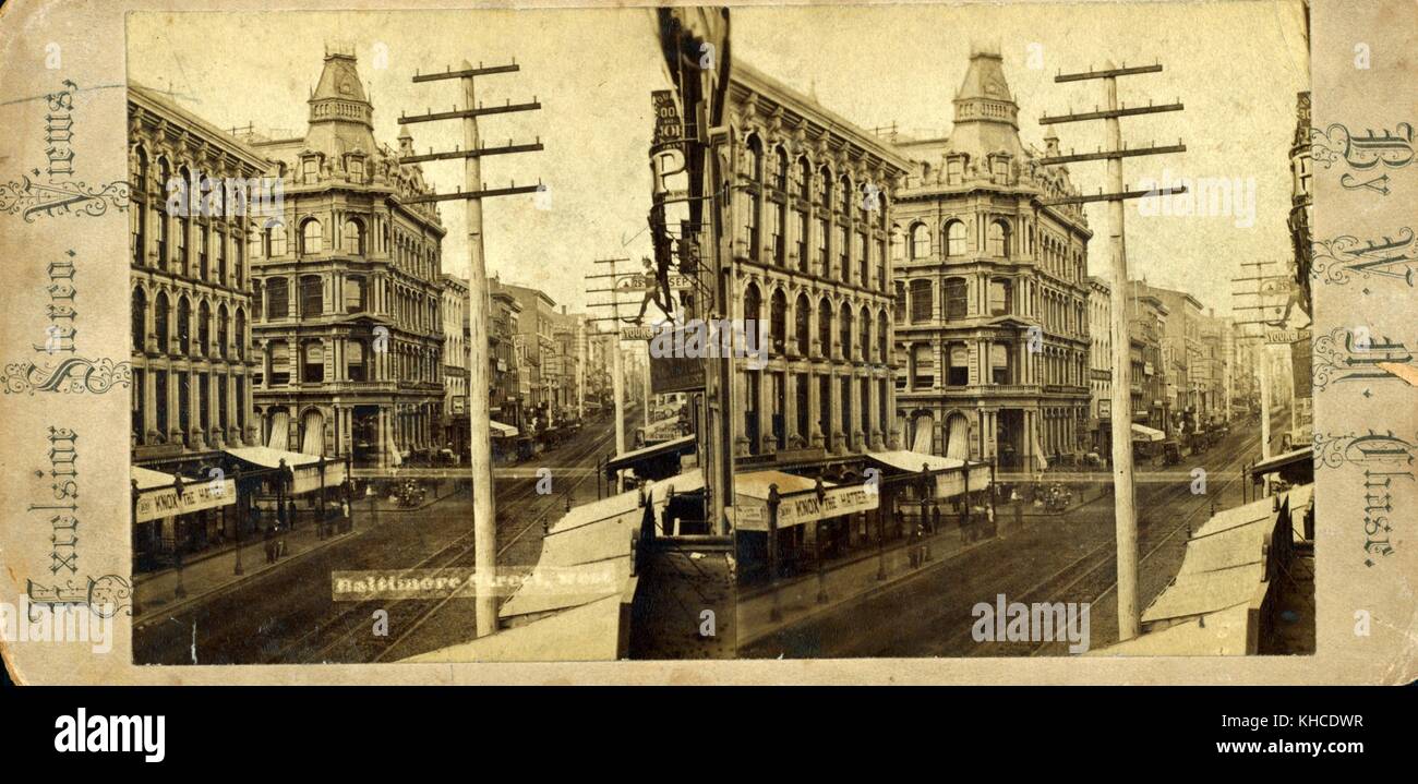 1880 new city street hi-res stock photography and images - Alamy