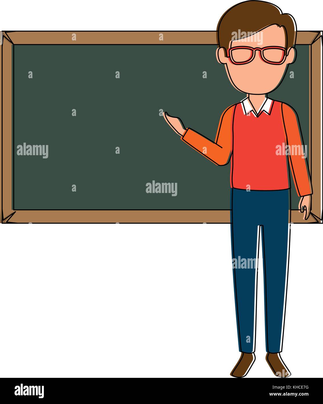 Teacher Man Vector