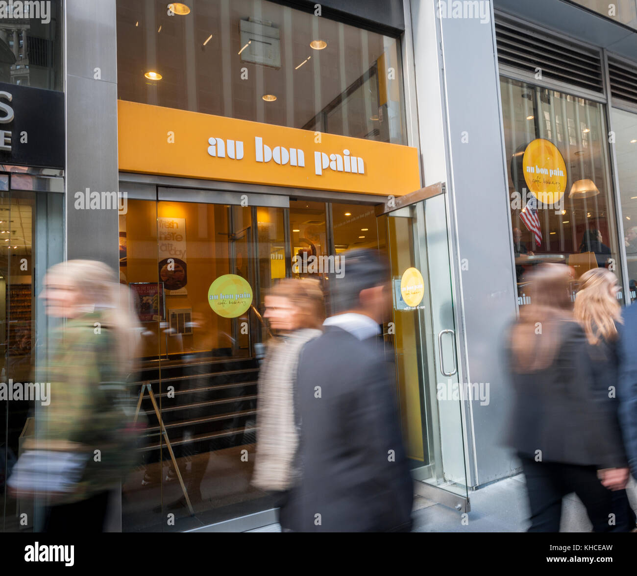 An Au Bon Pain cafe in New York on Thursday, November 9, 2017. The fast ...