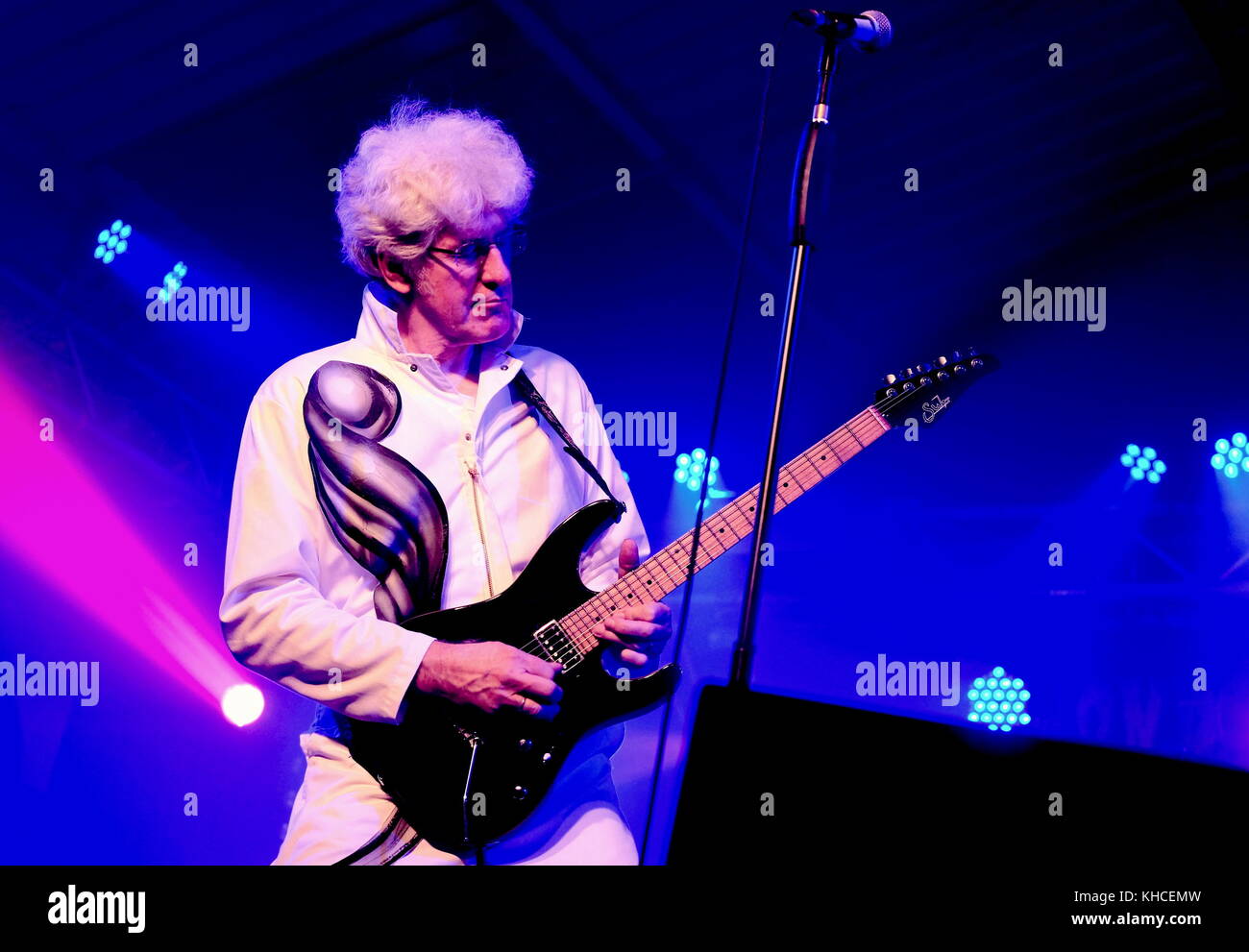 Roger Steen guitarist with The Tubes performing at the Engine Rooms ...