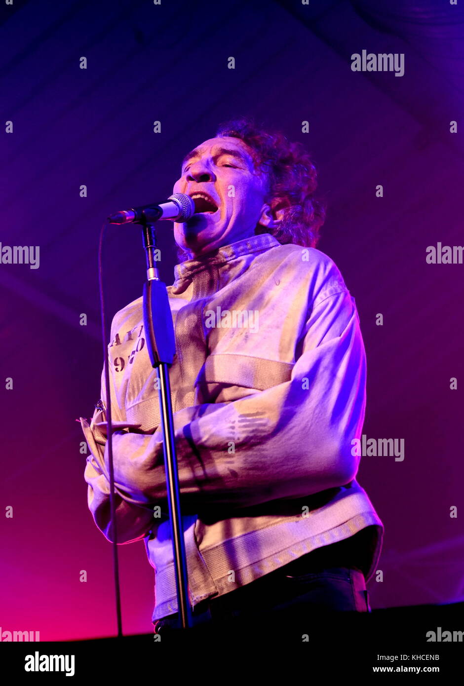 Fee Waybill lead singer with The Tubes performing at the Engine Rooms ...