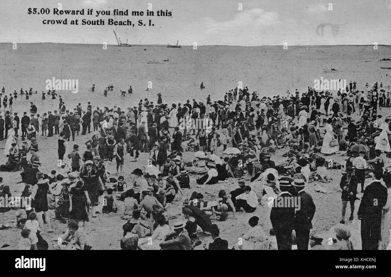 Postcard of a beach Black and White Stock Photos & Images - Alamy