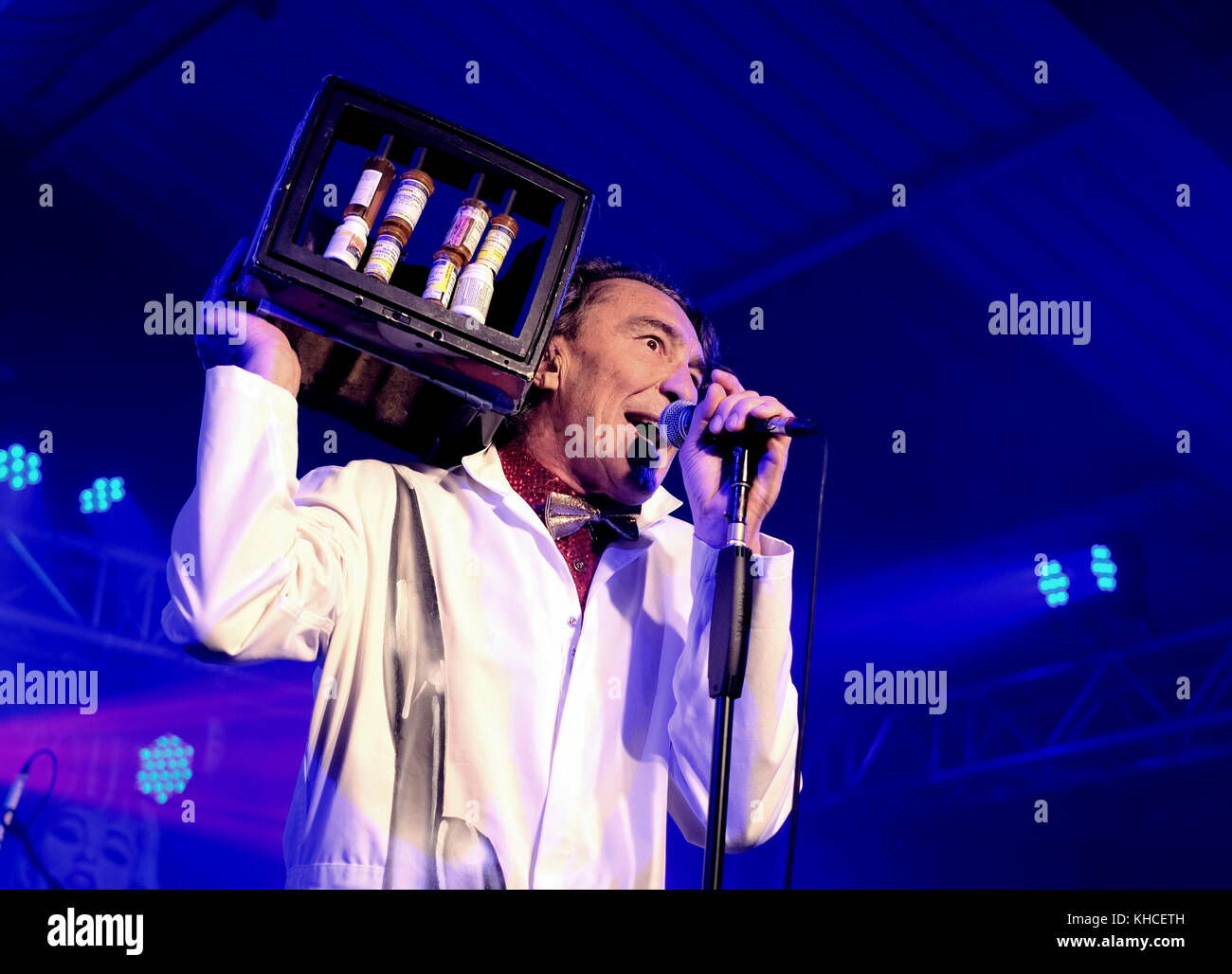 Fee Waybill lead singer with The Tubes performing at the Engine Rooms ...