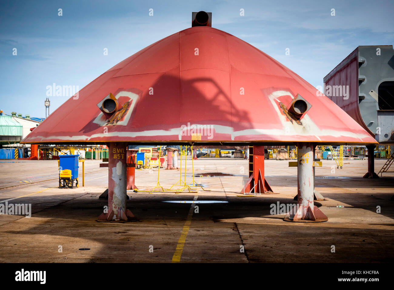 Ship blocks in dockyard. Camranh Shipyard. Vietnam Stock Photo - Alamy
