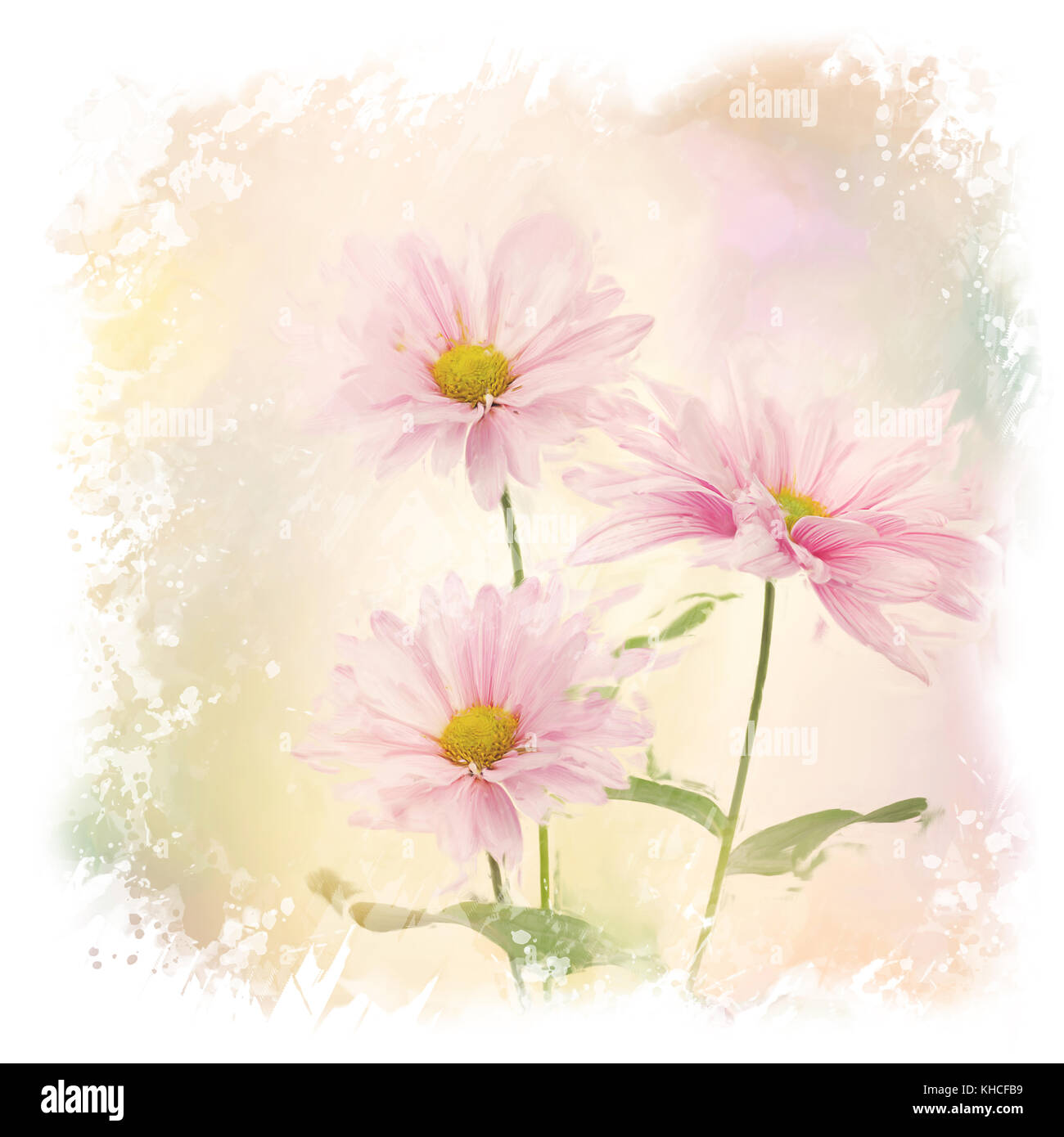Daisy artwork Cut Out Stock Images & Pictures - Alamy