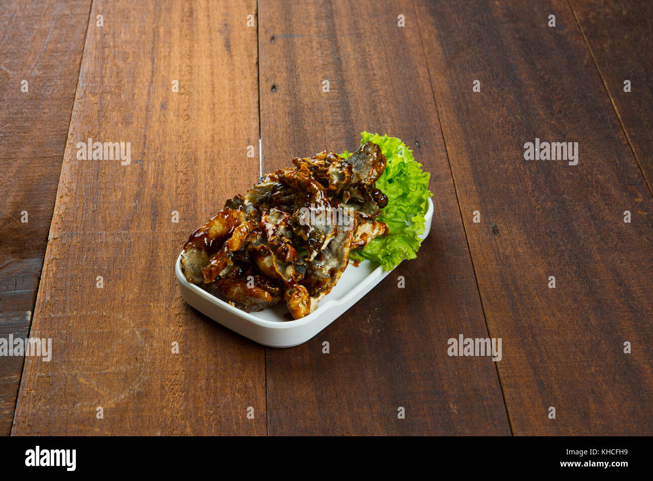 deep fried fish skin , popular asian snack Stock Photo - Alamy