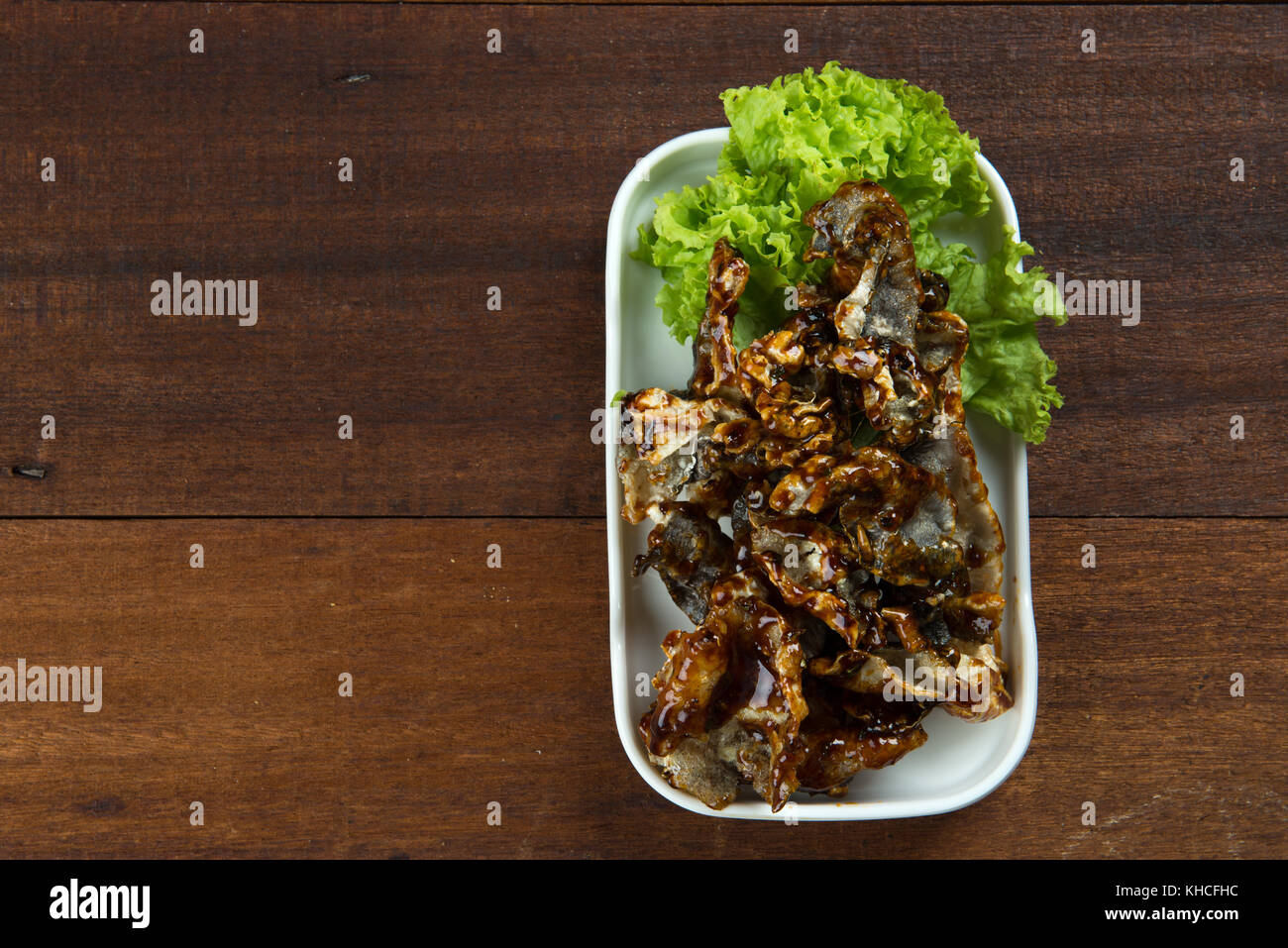 deep fried fish skin , popular asian snack Stock Photo - Alamy