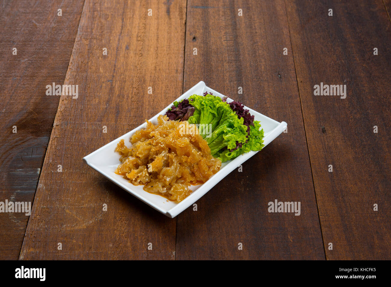 cooked chinese white fungus Stock Photo - Alamy