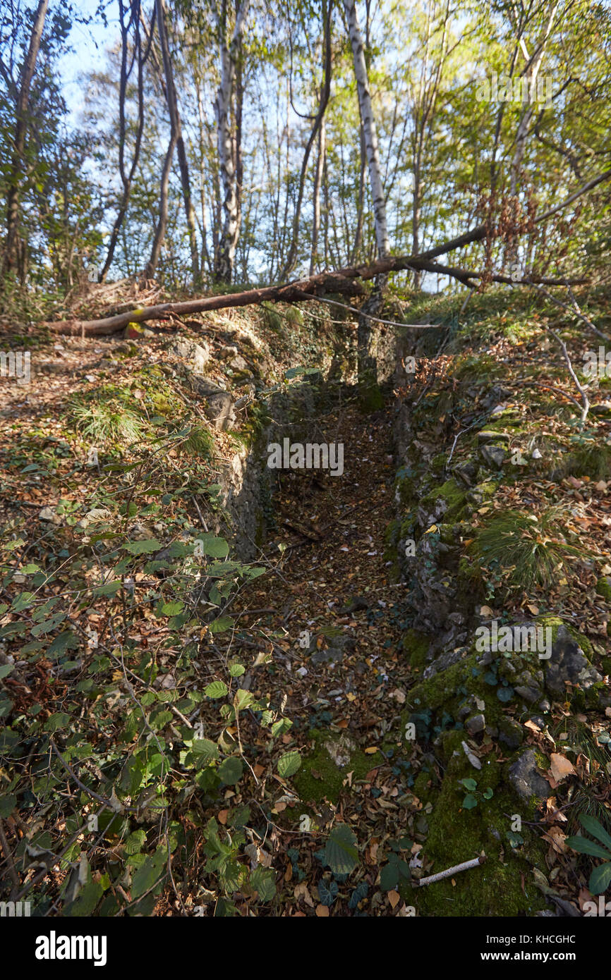 Remains of the Cadorna Line (Linea Cadorna), Belvederala la Crocetta ...