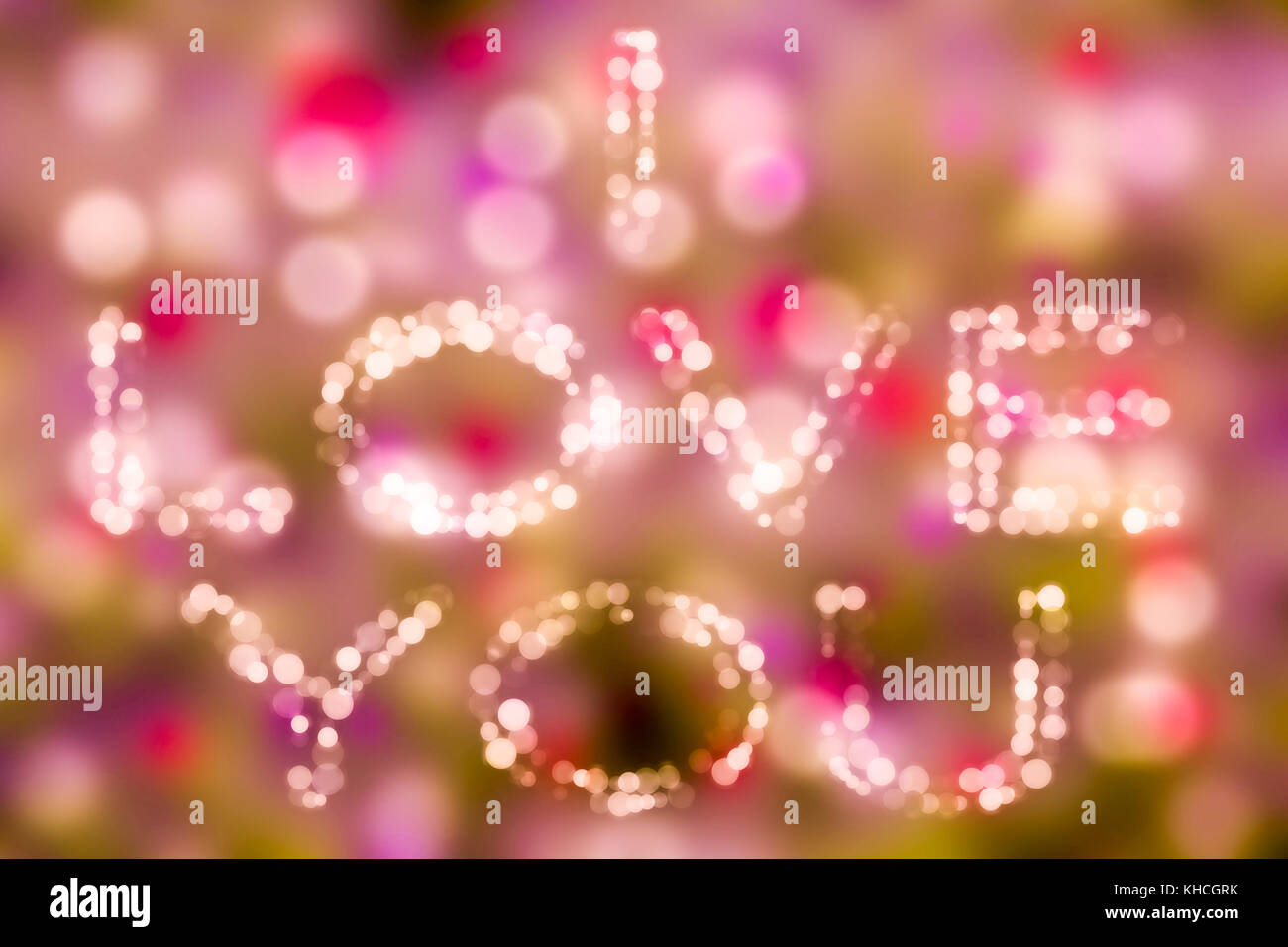 Love theme concept bokeh background i love you Valentine's background ...