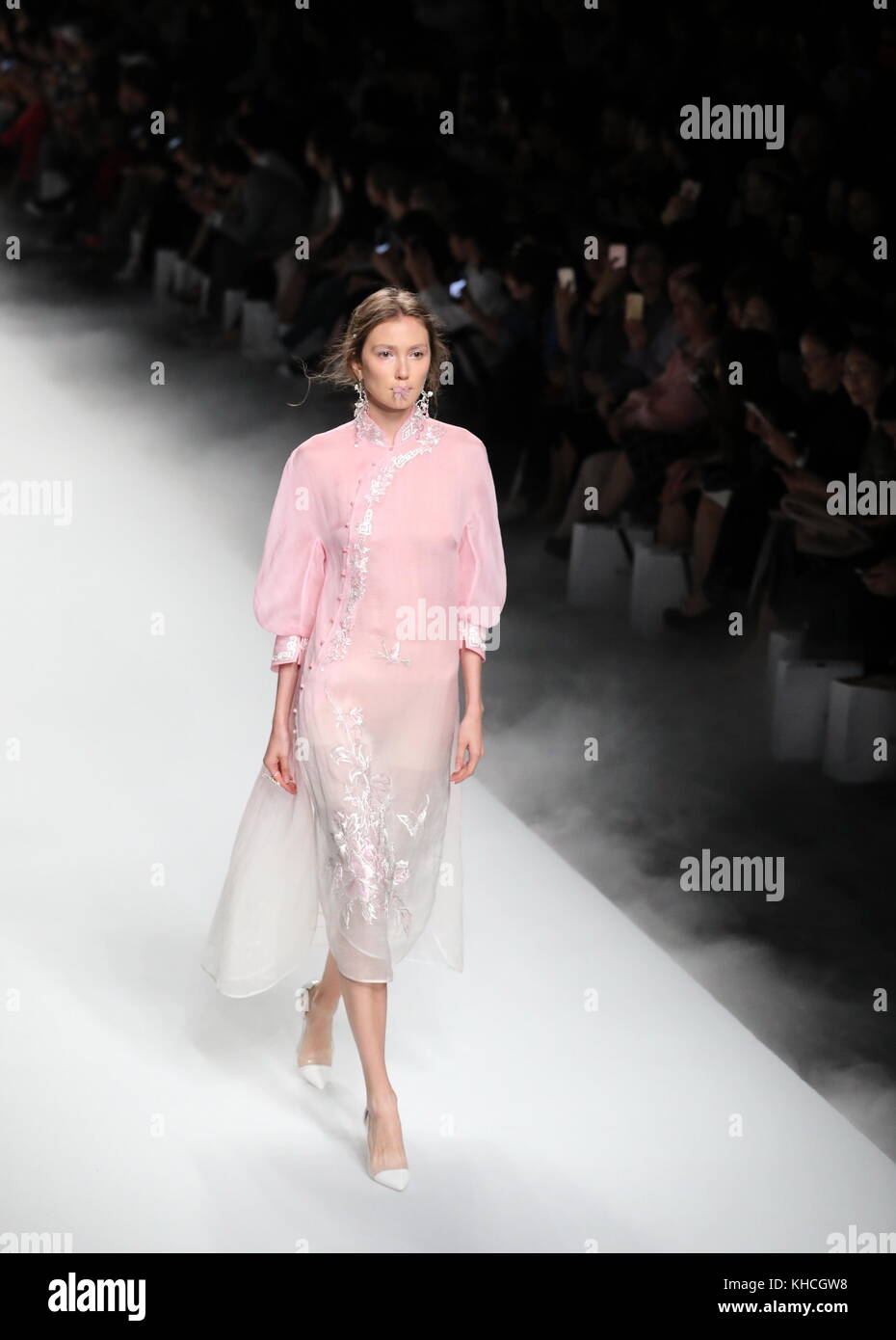 A model on the catwalk during the Heaven Gaia show during Shanghai ...