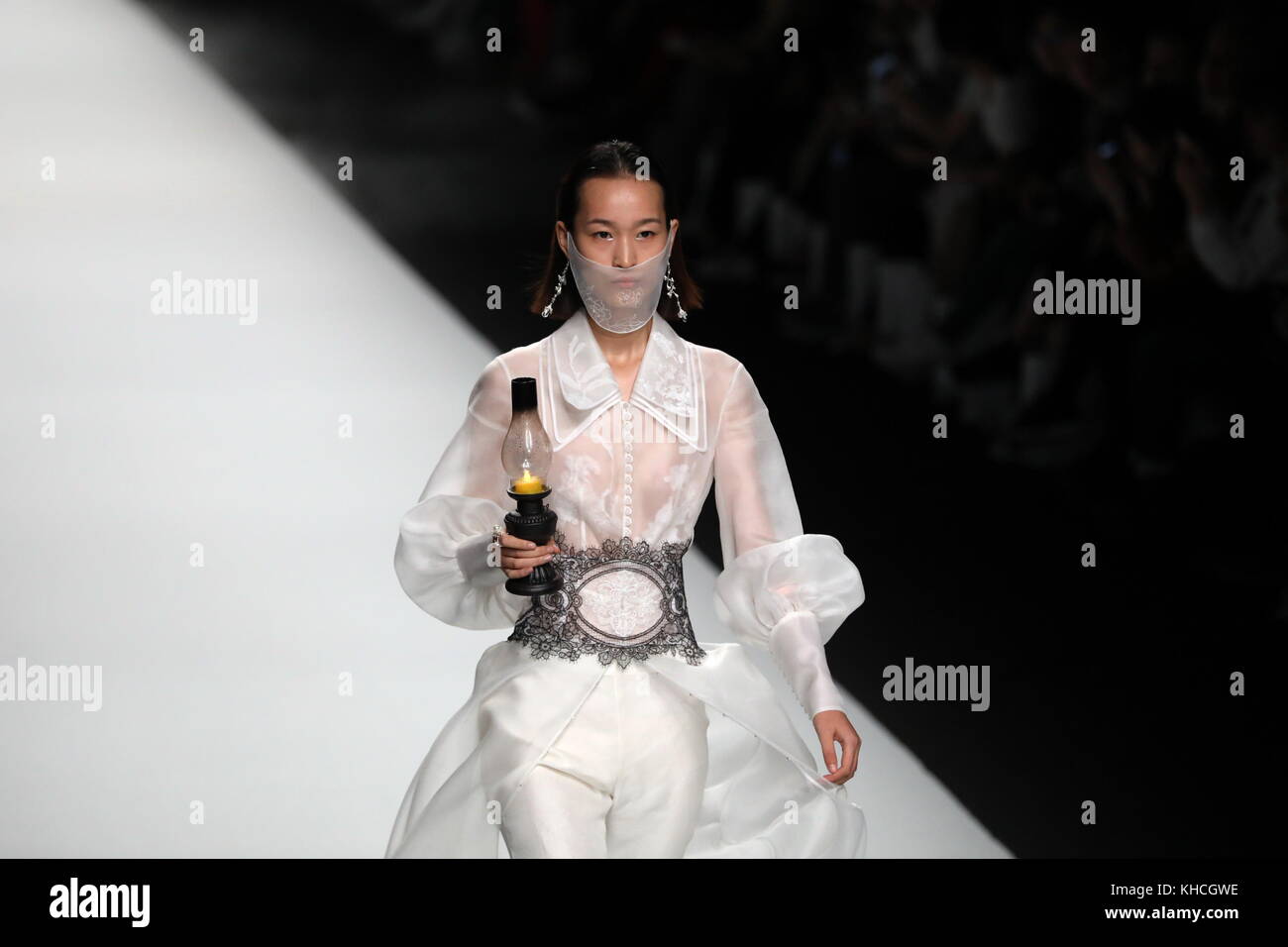 A model on the catwalk during the Heaven Gaia show during Shanghai ...