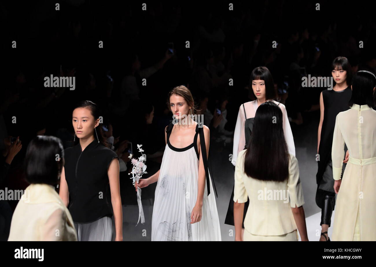 A model on the catwalk during the Heaven Gaia show during Shanghai ...