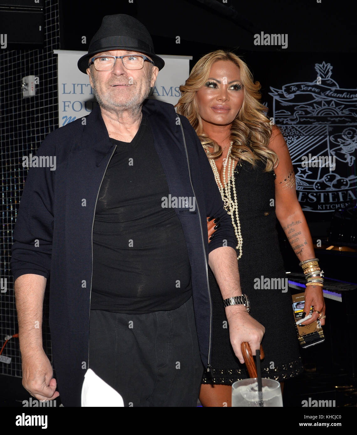 MIAMI, FL - SEPTEMBER 20: Phil Collins and Orianne Collins attend ...