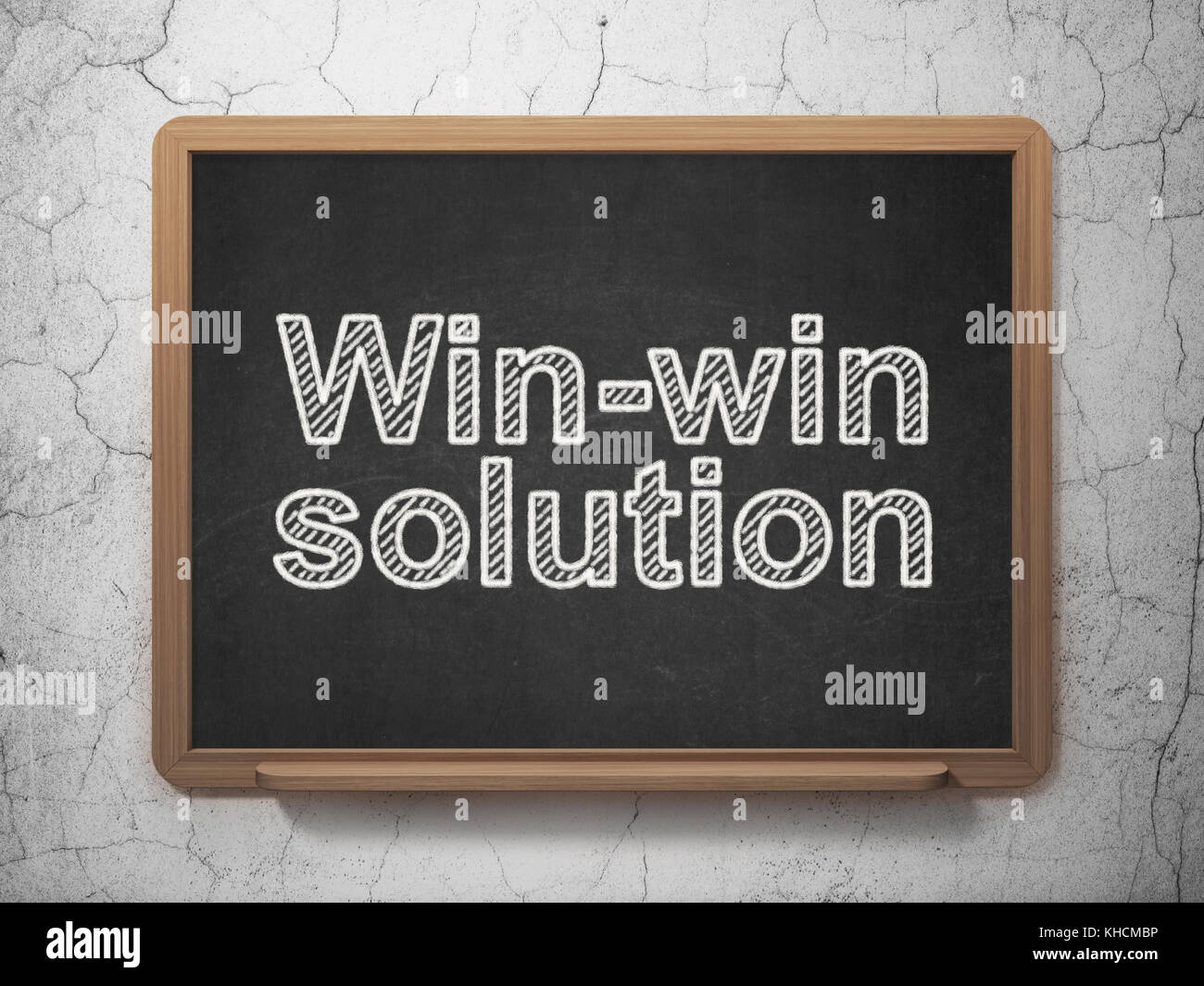 Finance concept: Win-win Solution on chalkboard background Stock Photo ...