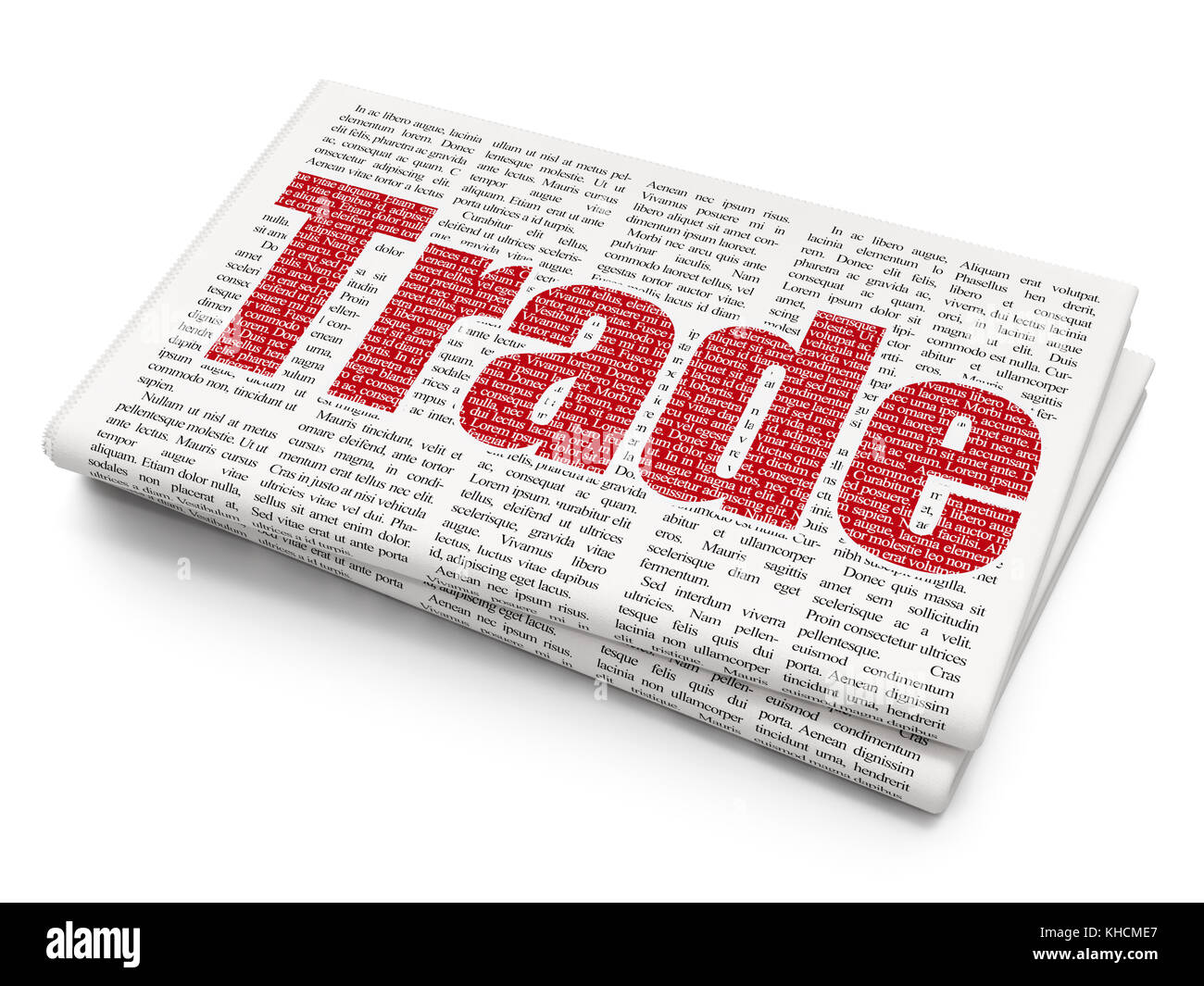 Business concept: Trade on Newspaper background Stock Photo - Alamy