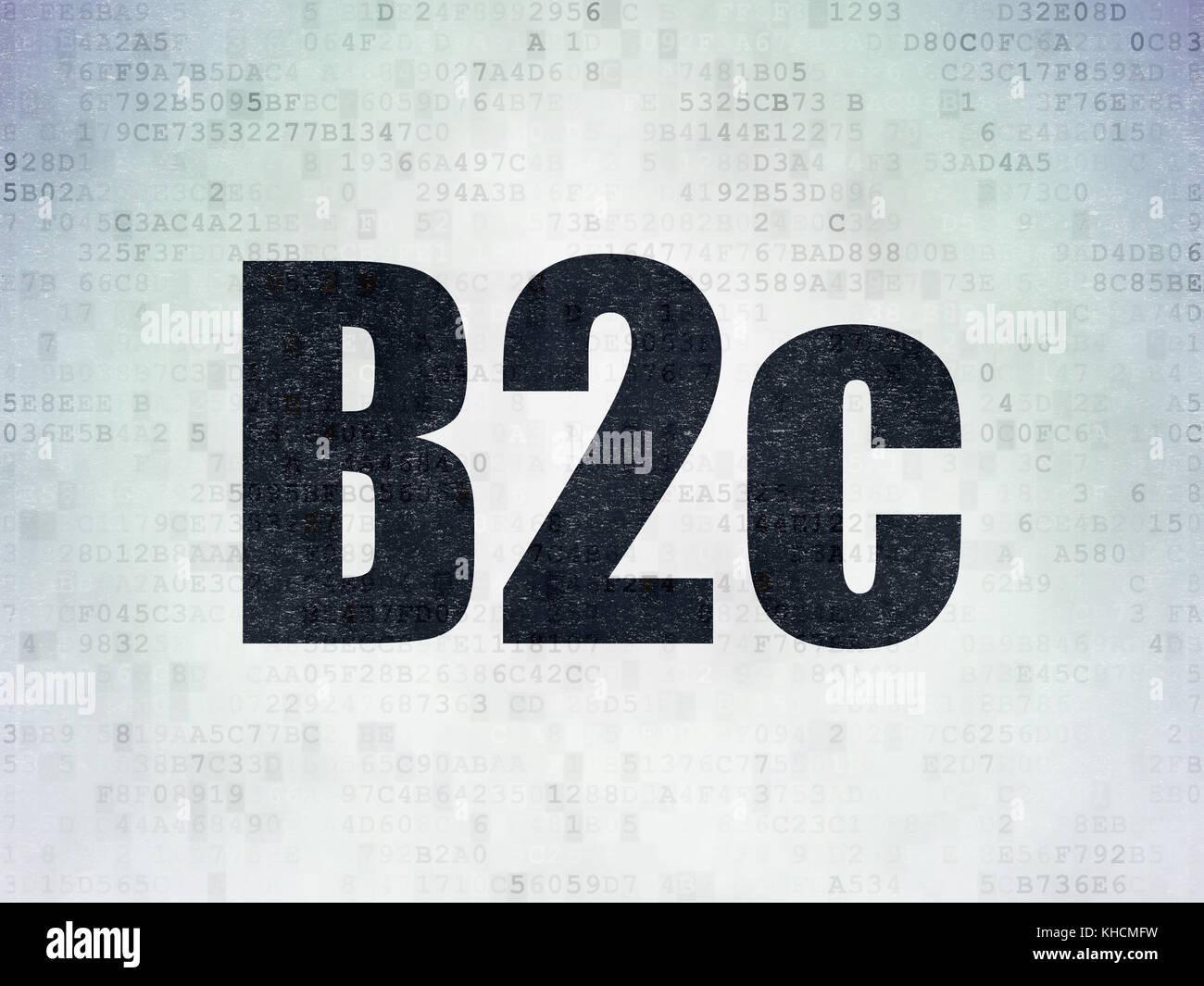 Business concept: B2c on Digital Data Paper background Stock Photo - Alamy