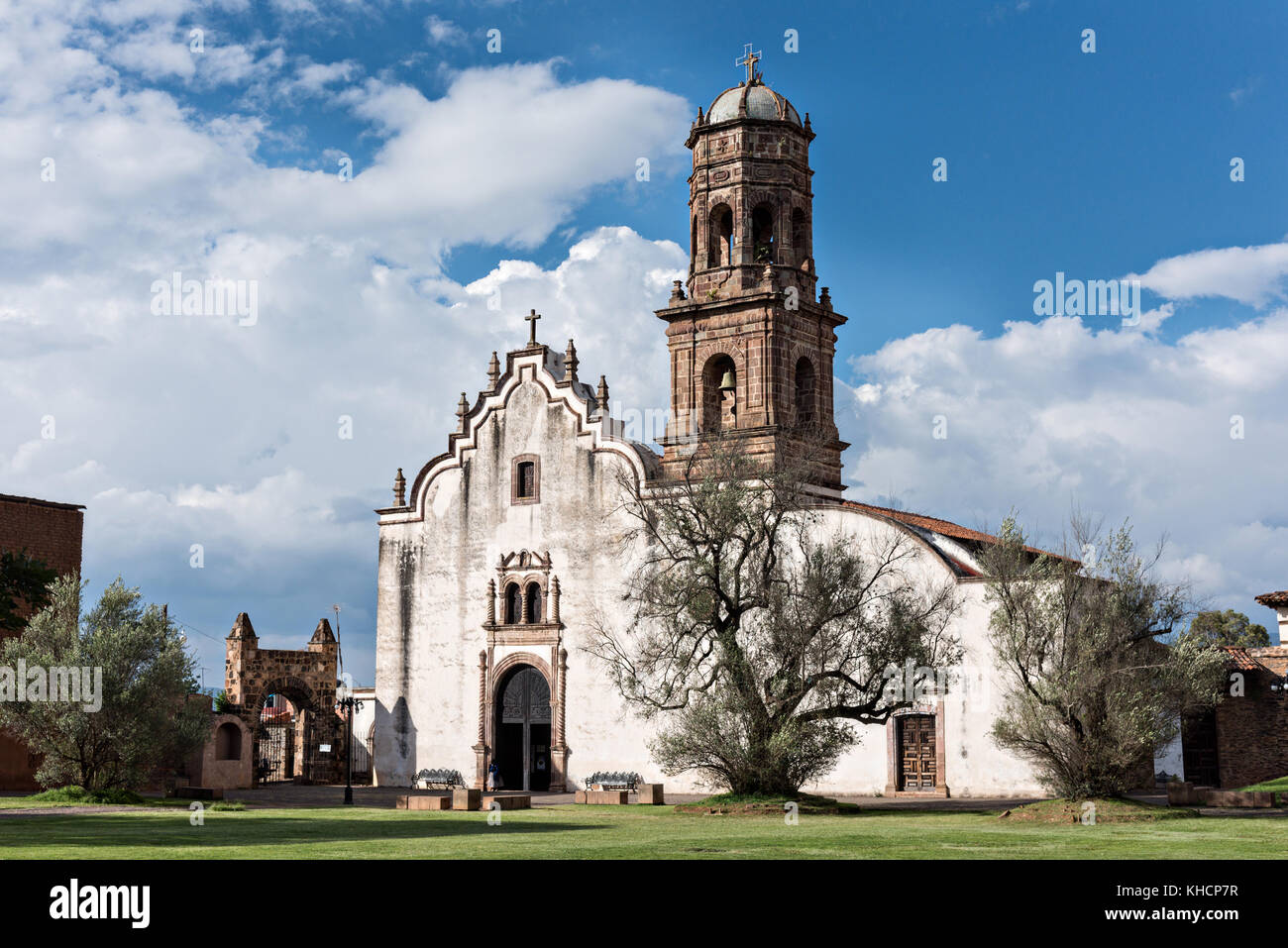 The facade of Temple of Solitude and the Ancient Indian Hospital in ...