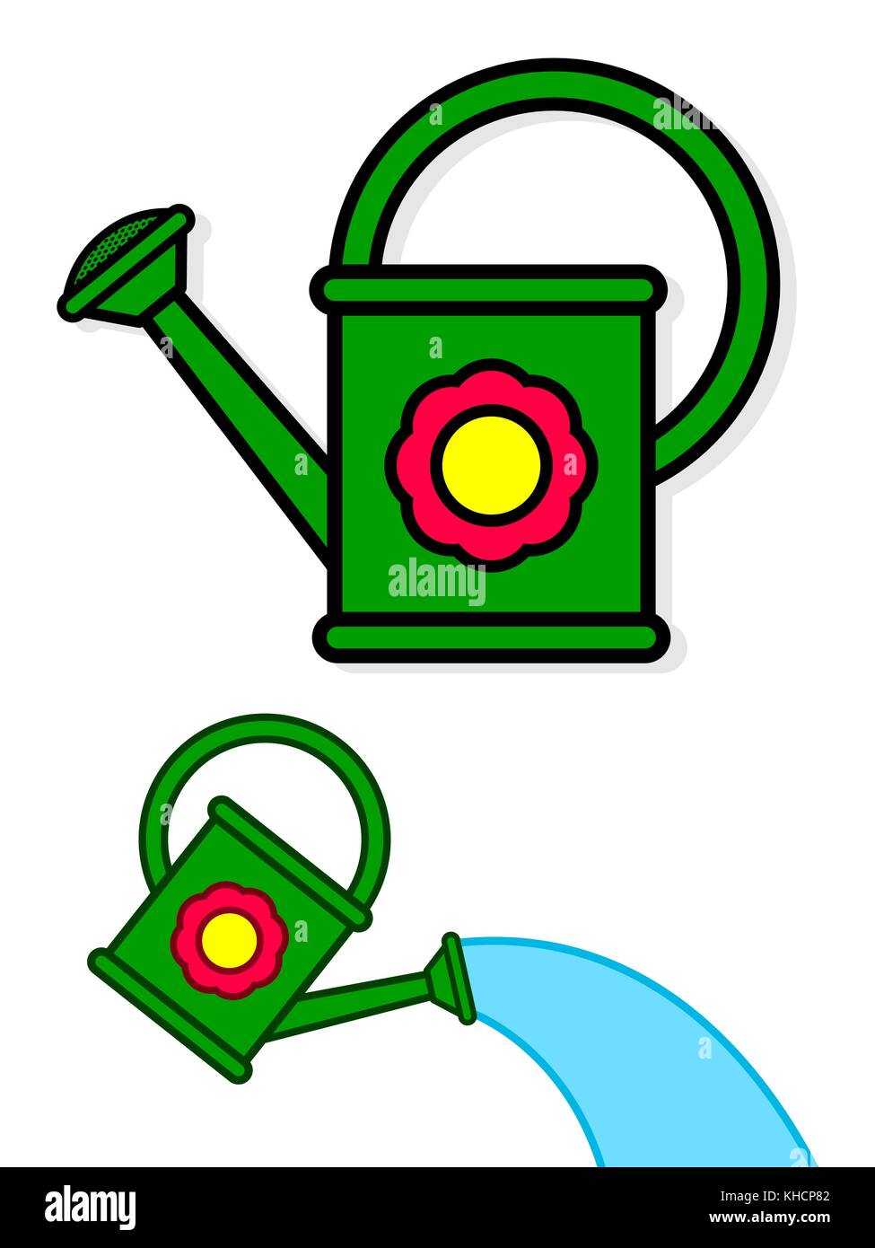 Watering can cartoon High Resolution Stock Photography and Images - Alamy