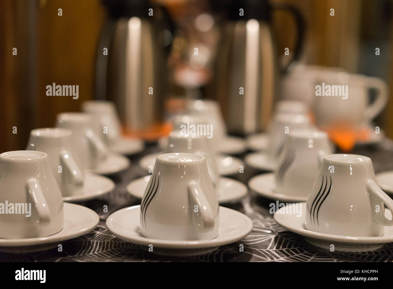 dishes on the table in a restaurant Stock Photo - Alamy
