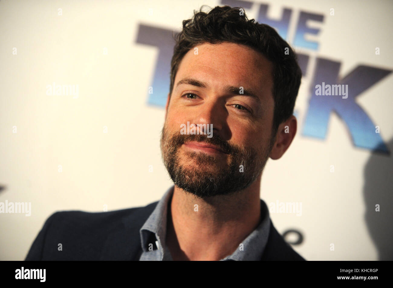NEW YORK, NY - AUGUST 16: Brendan Hines attends 'The Tick' Blue Carpet ...