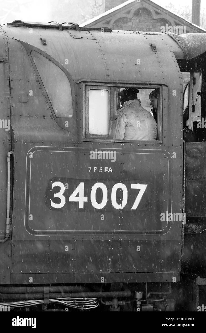 "Wadebridge" on shed at Bridgnorth. Severn Valley Railway Stock Photo ...