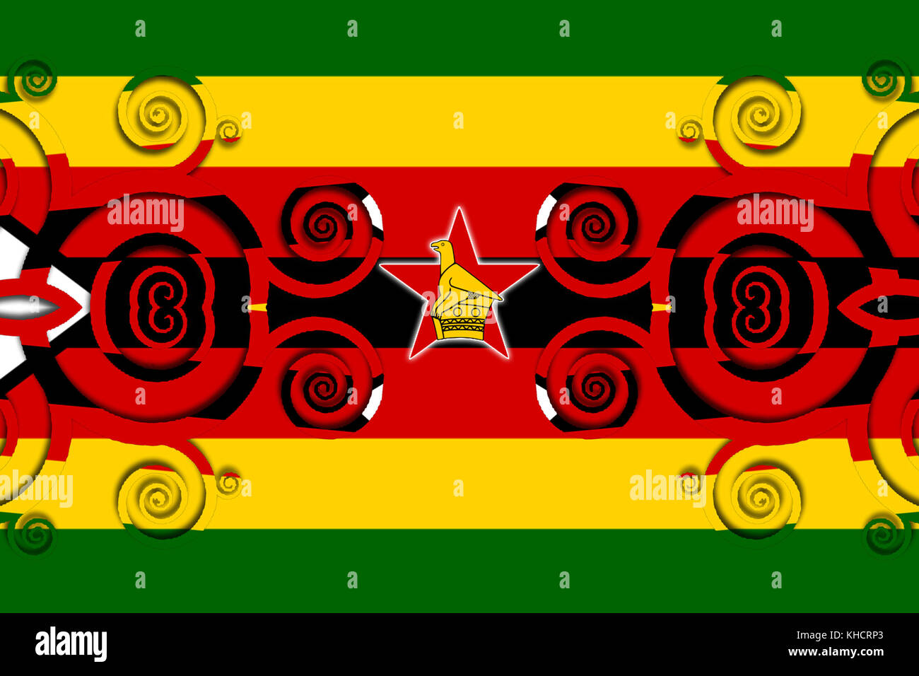 Zimbabwe flag hi-res stock photography and images - Alamy