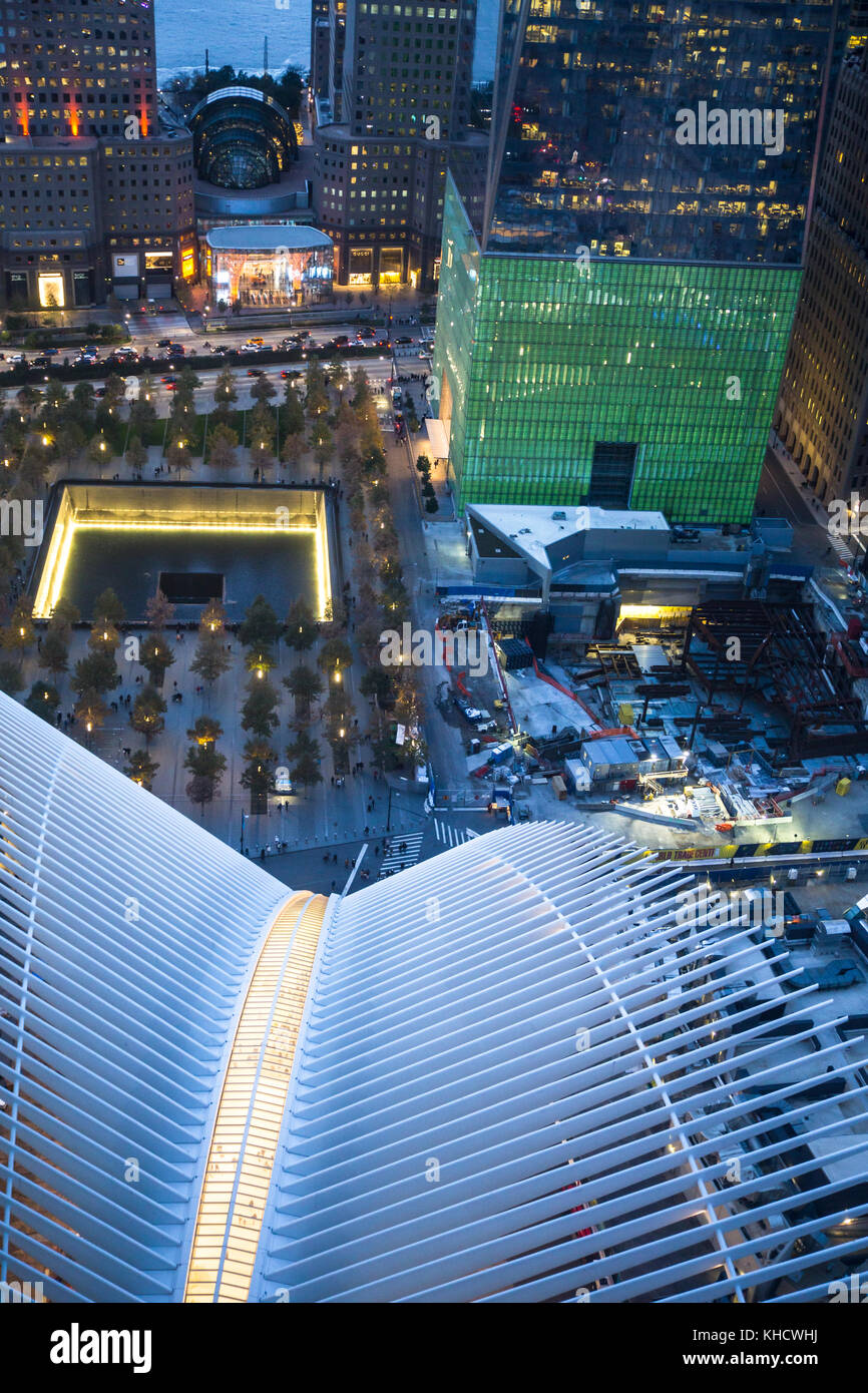 Oculus world trade center night hi-res stock photography and images - Alamy