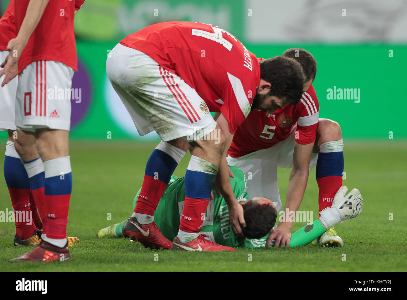 Russian national soccer team goalkeeper hi-res stock photography and ...